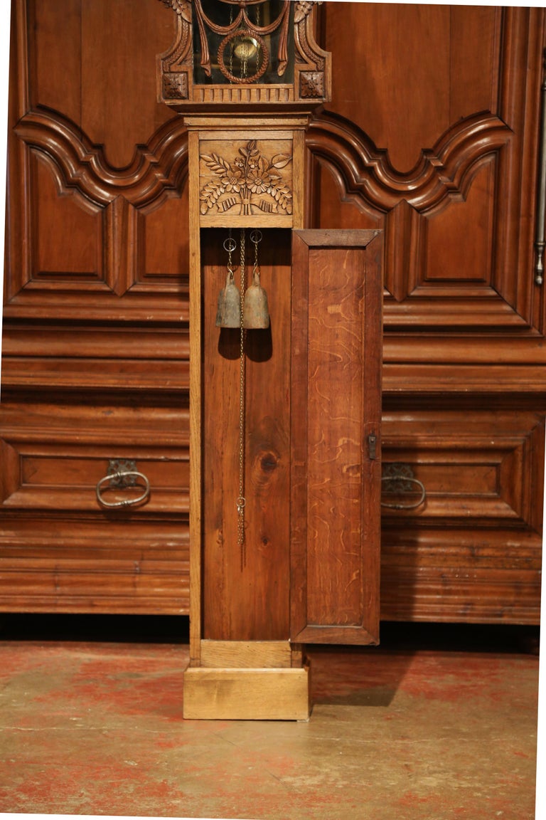 19th Century French Carved Oak Saint Nicholas Grandfather Clock from ...