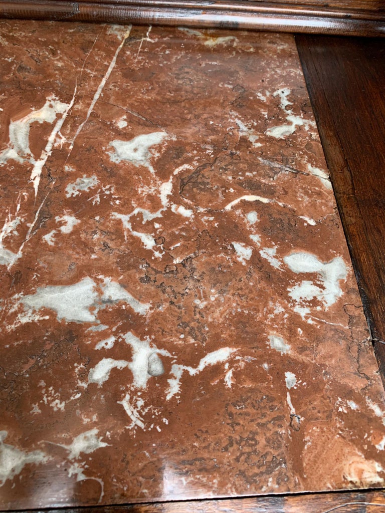 19th Century French Carved Oak Server Sideboard Display Breton Brittany ...