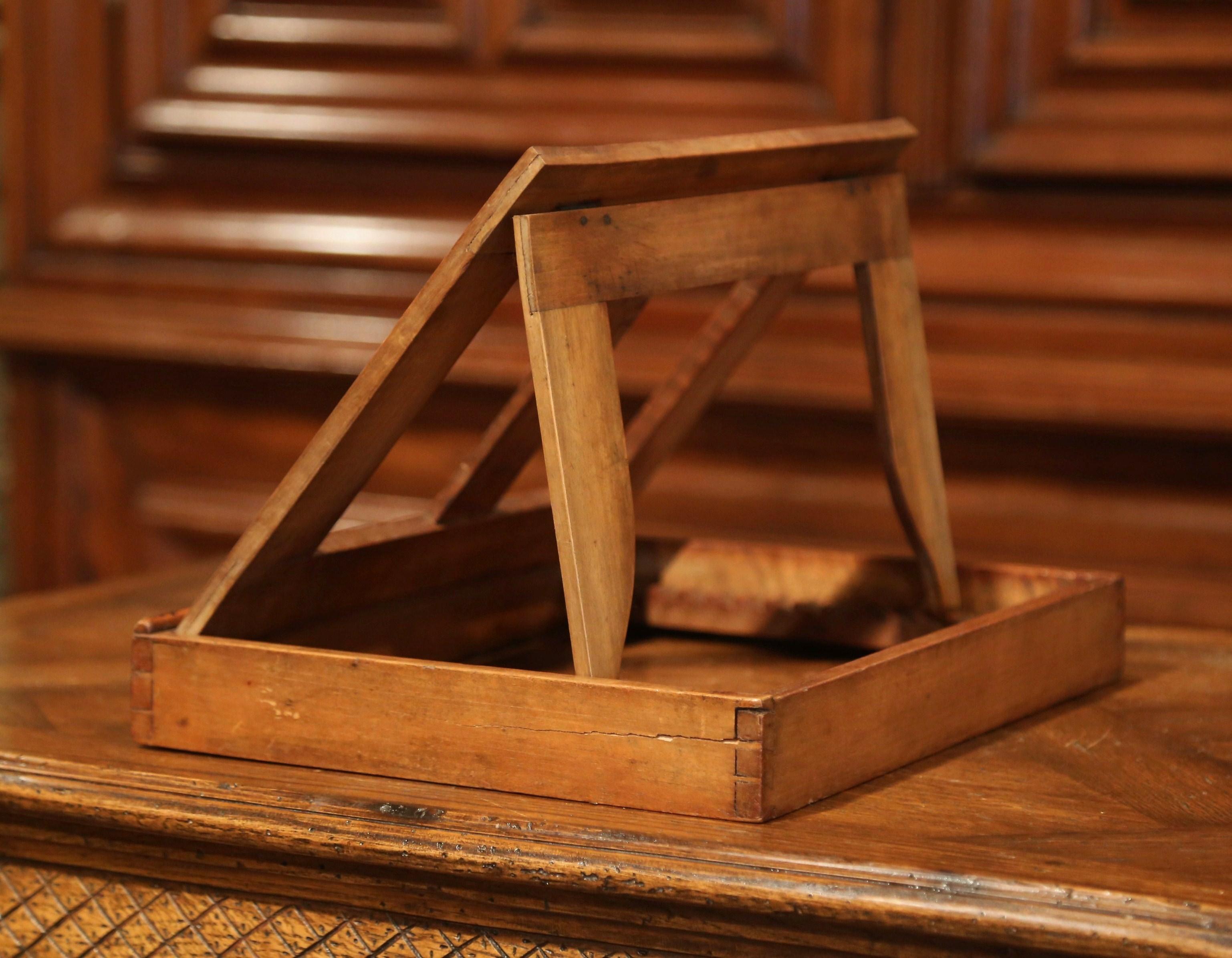 19th Century French Carved Walnut Table Book Stand at 1stDibs