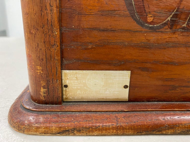 19th Century French Cash Register For Sale at 1stDibs