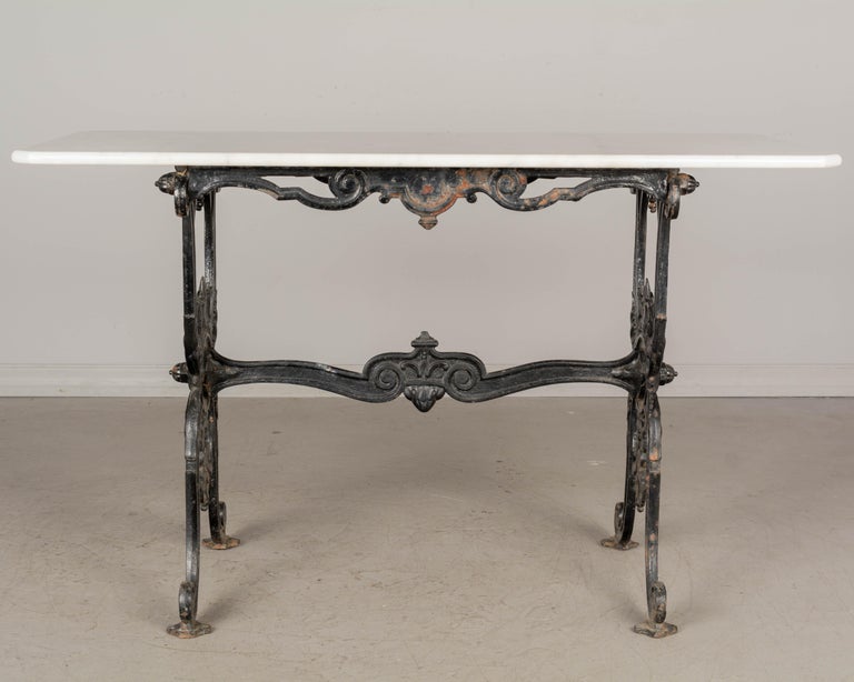 19th Century French Cast Iron Bistro Table For Sale at 1stDibs