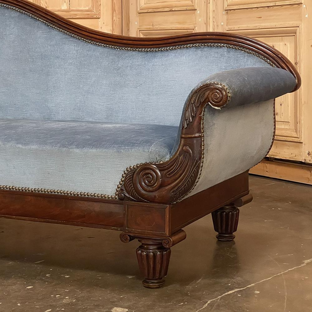 19th Century French Charles X Mahogany Sofa, Meridienne For Sale at ...