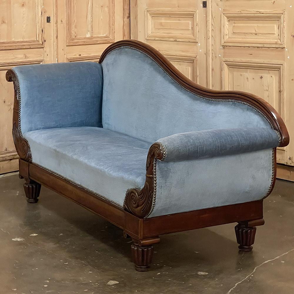 19th Century French Charles X Mahogany Sofa, Meridienne For Sale at ...