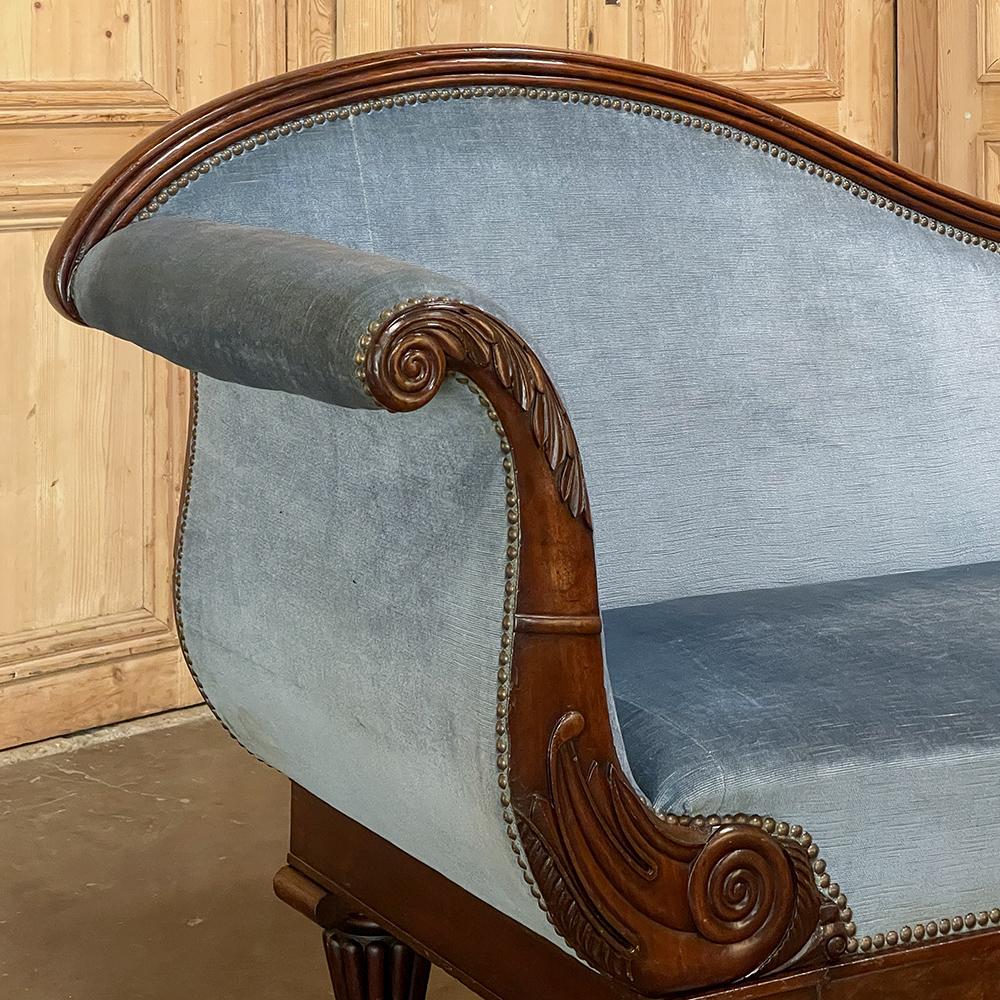 19th Century French Charles X Mahogany Sofa, Meridienne For Sale at ...