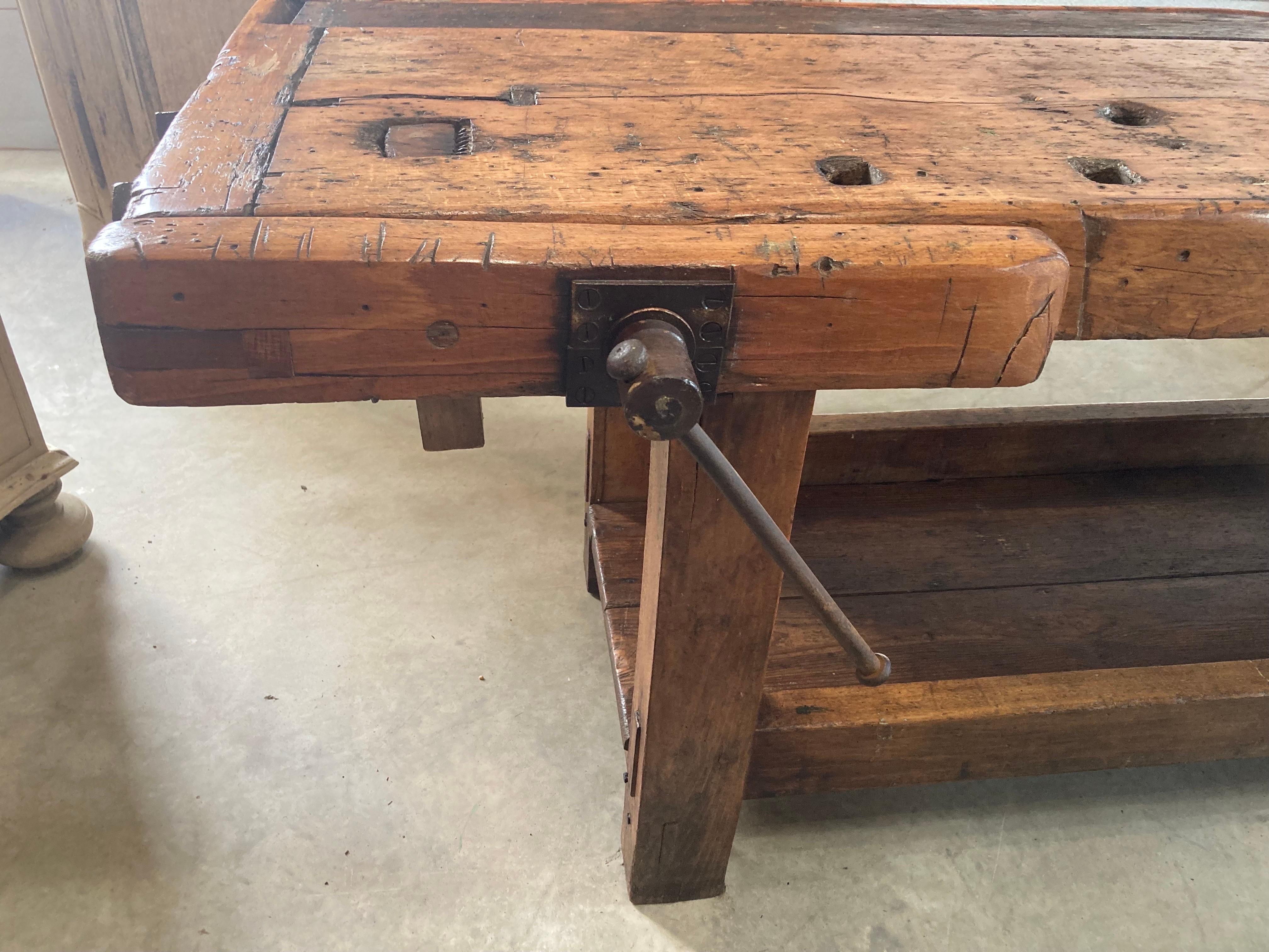19th Century, French, Cherry Workbench at 1stDibs
