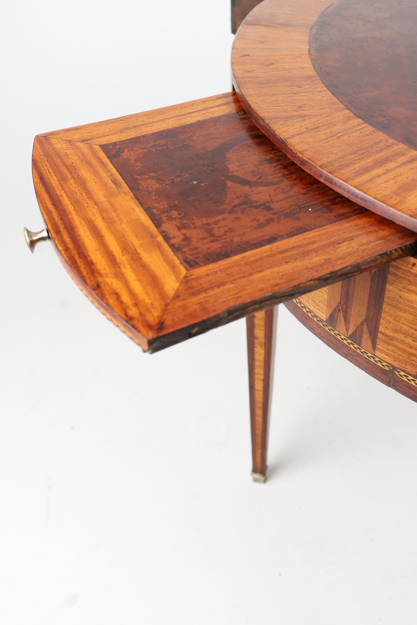 19th Century French Chess and Card Table with spectacular marquetry For ...