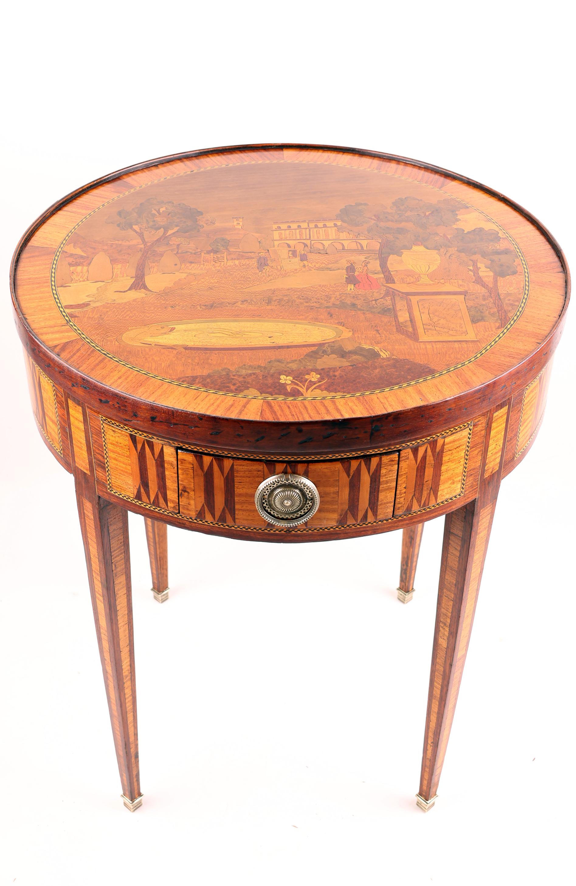 19th Century French Chess and Card Table with spectacular marquetry For ...