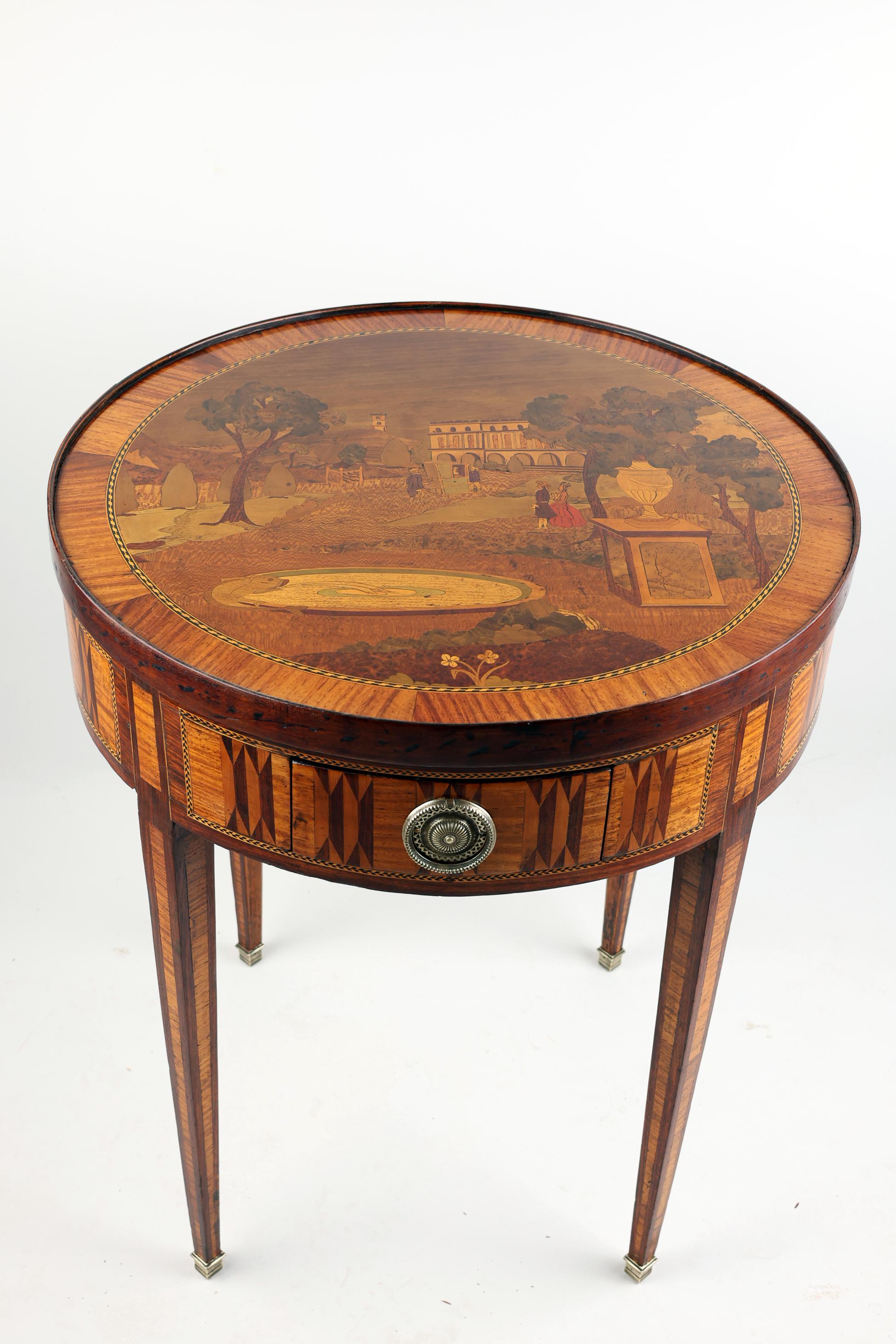 19th Century French Chess and Card Table with spectacular marquetry For ...
