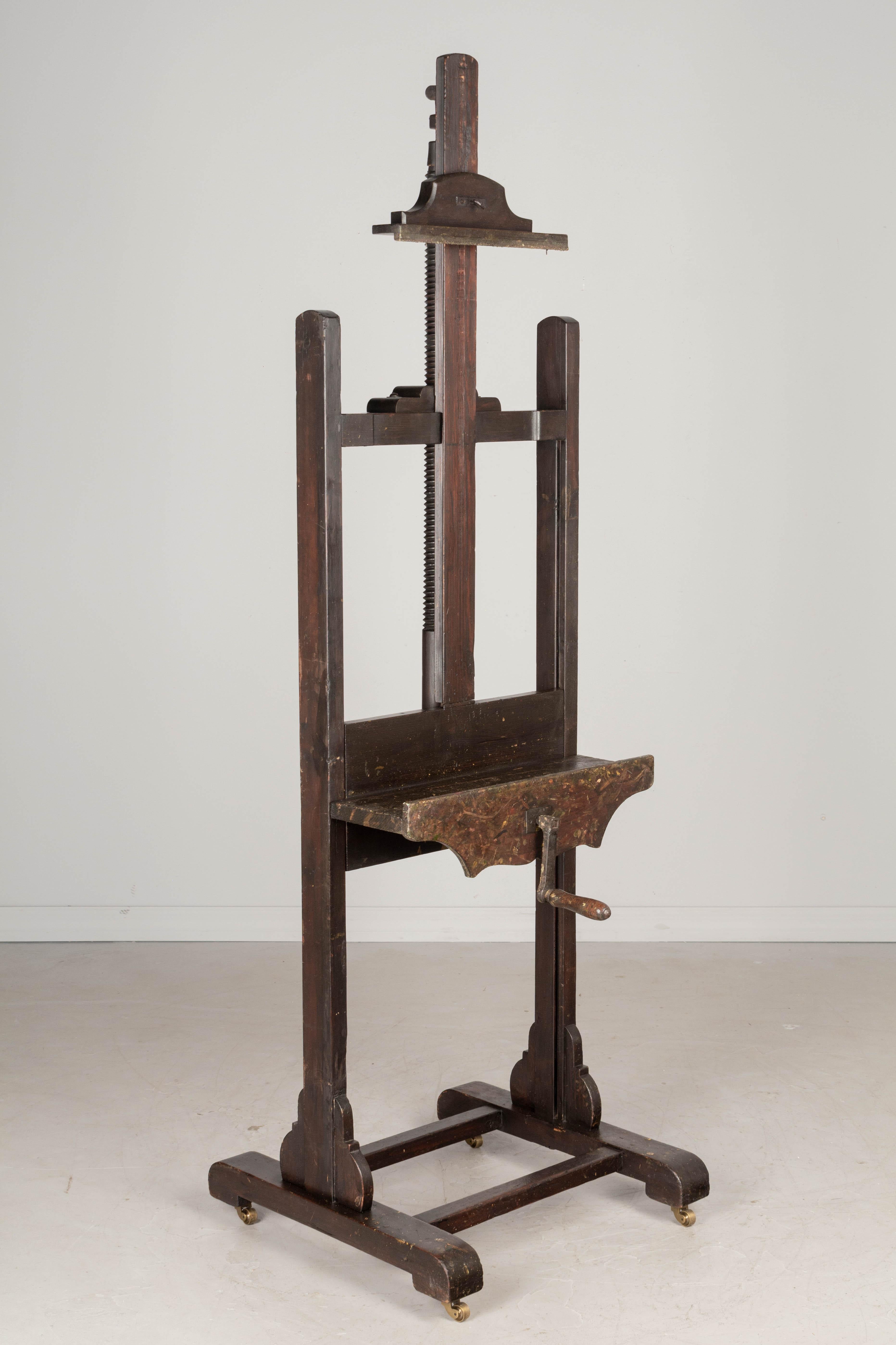 19th Century French Chevalet or Painter's Easel For Sale at 1stDibs