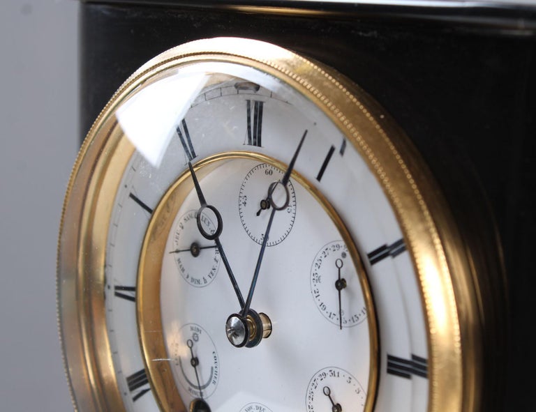 19th Century French Clock with Date, Moon, Second... Six Complications ...