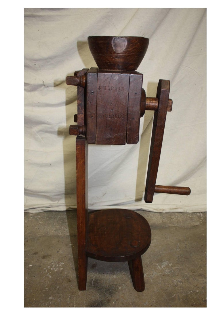 19th Century French Coffee Grinder For Sale at 1stDibs