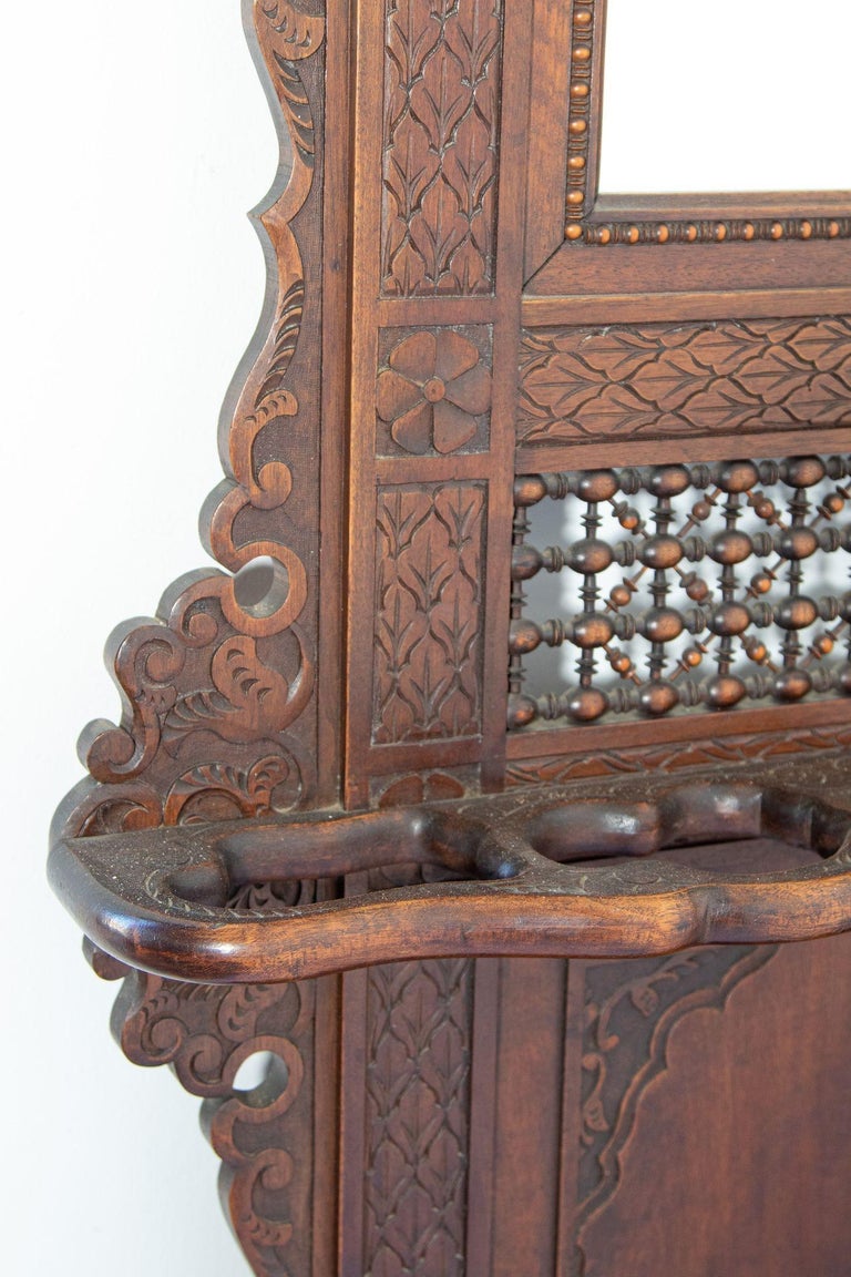 19th Century French Colonial Moorish Style Hall Tree For Sale at 1stDibs