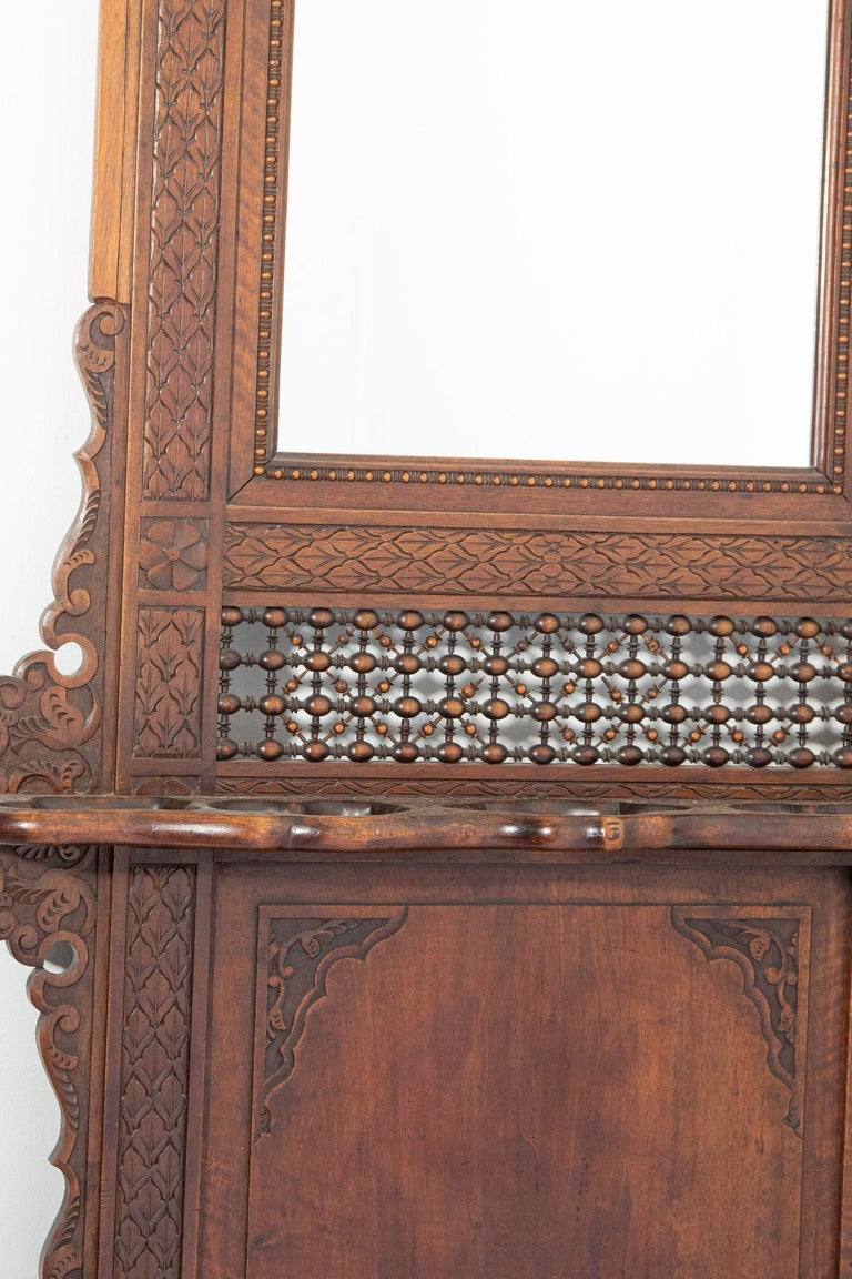 19th Century French Colonial Moorish Style Hall Tree For Sale at 1stDibs