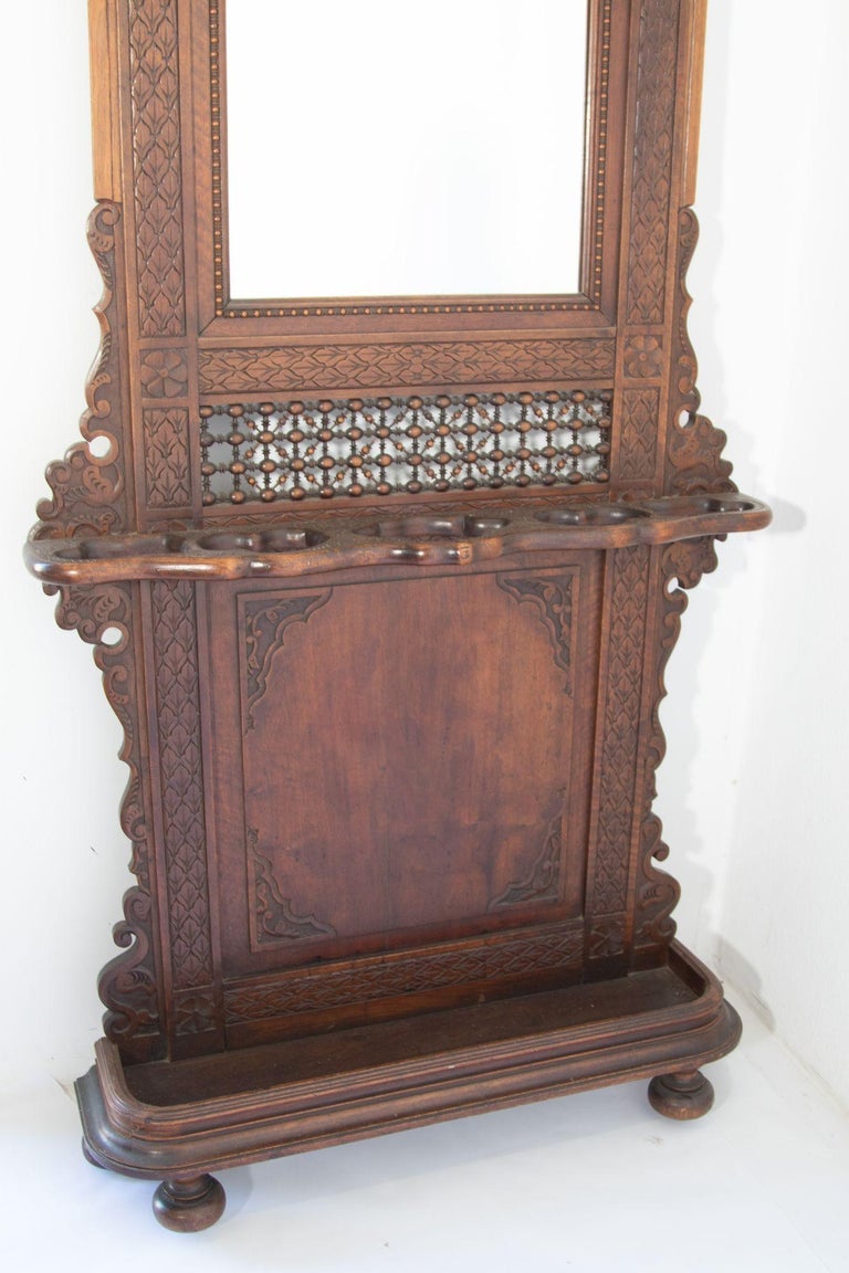 19th Century French Colonial Moorish Style Hall Tree For Sale at 1stDibs