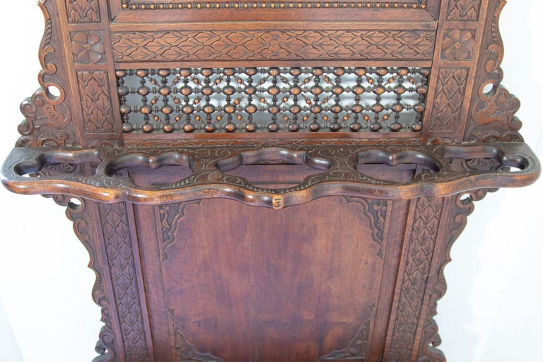 19th Century French Colonial Moorish Style Hall Tree For Sale at 1stDibs