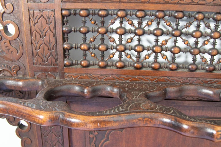 19th Century French Colonial Moorish Style Hall Tree For Sale at 1stDibs