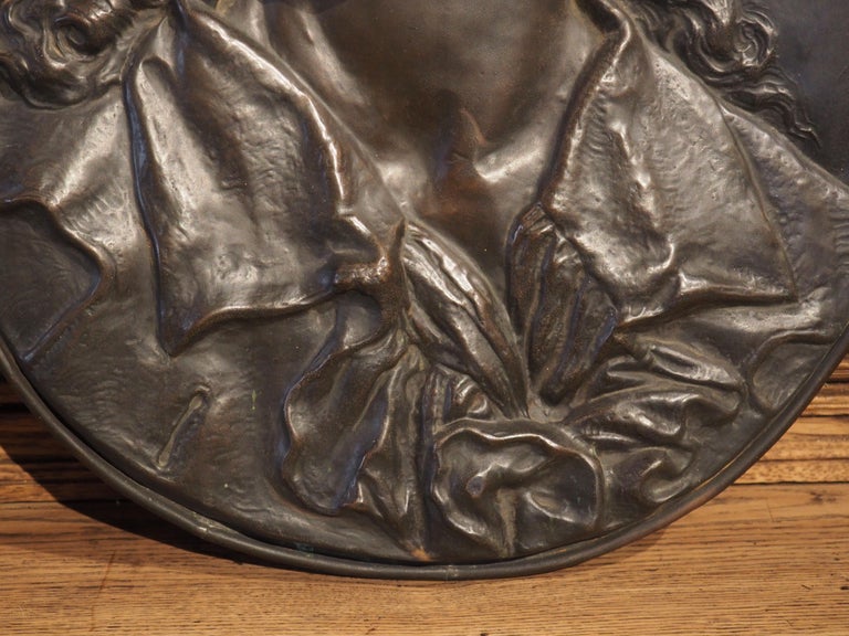 19th Century French Copper Bas Relief Plaque of a Young Nobleman For ...