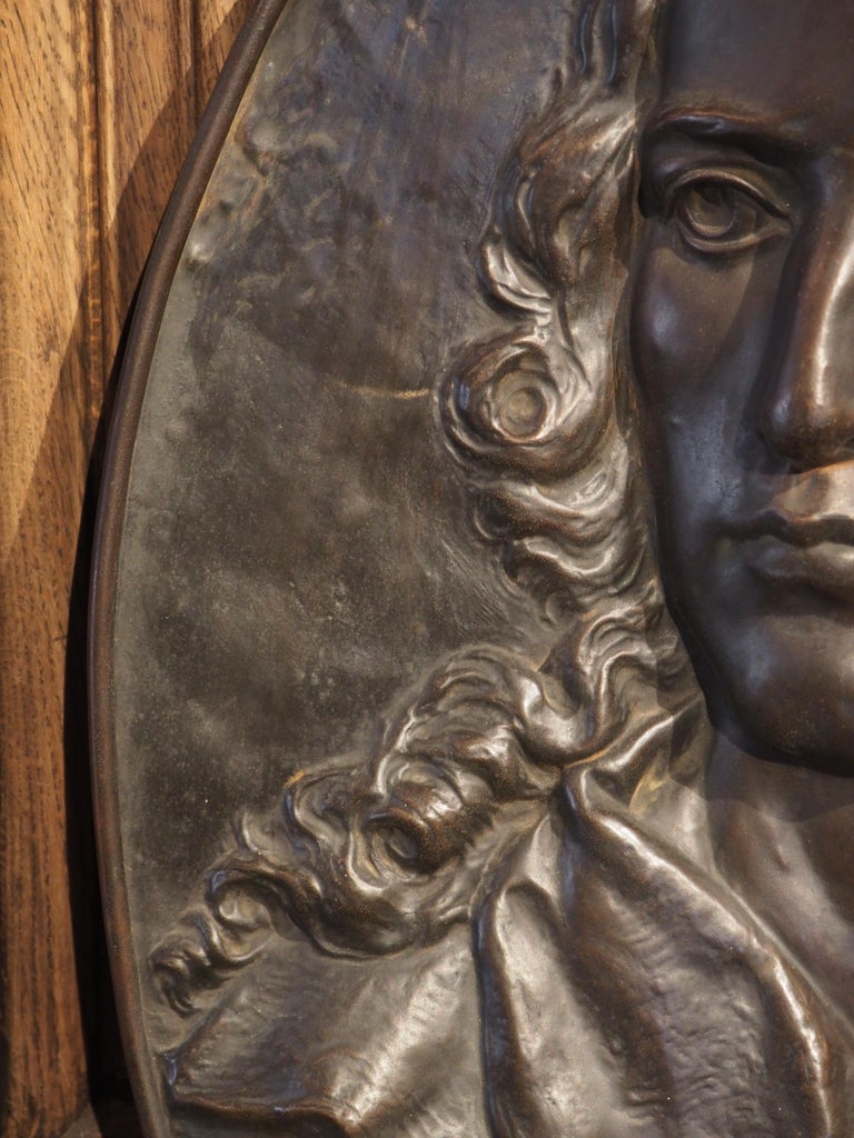 19th Century French Copper Bas Relief Plaque of a Young Nobleman For ...