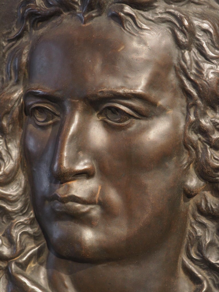 19th Century French Copper Bas Relief Plaque of a Young Nobleman For ...