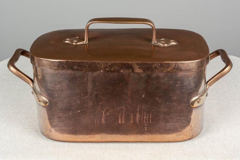 19th Century French Copper Daubiere or Braiser Pot at 1stDibs