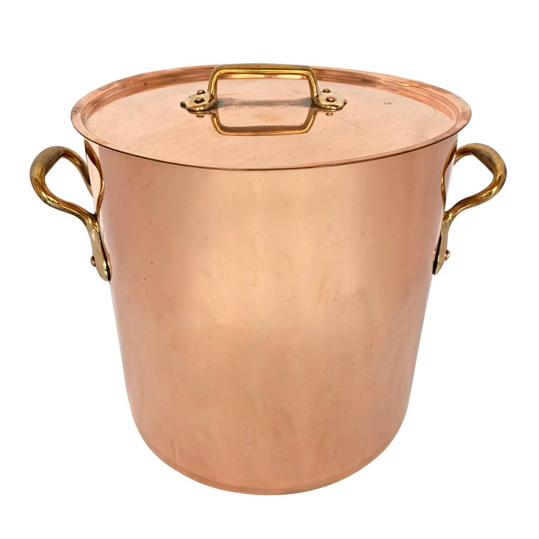 19th Century French Copper Stock Pot at 1stDibs