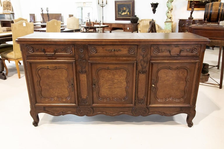 19th Century French Country Louis XV Style Bressan Enfilade Buffet at ...