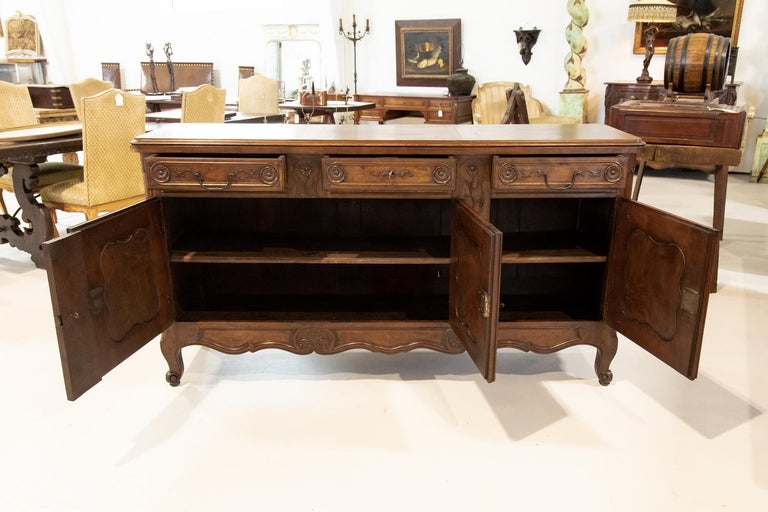19th Century French Country Louis XV Style Bressan Enfilade Buffet at ...
