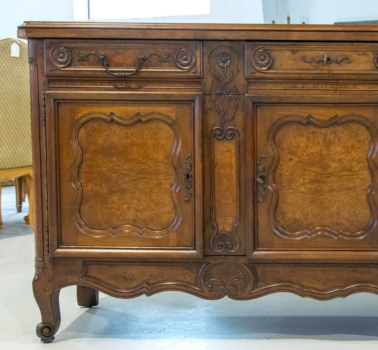19th Century French Country Louis XV Style Bressan Enfilade Buffet at ...