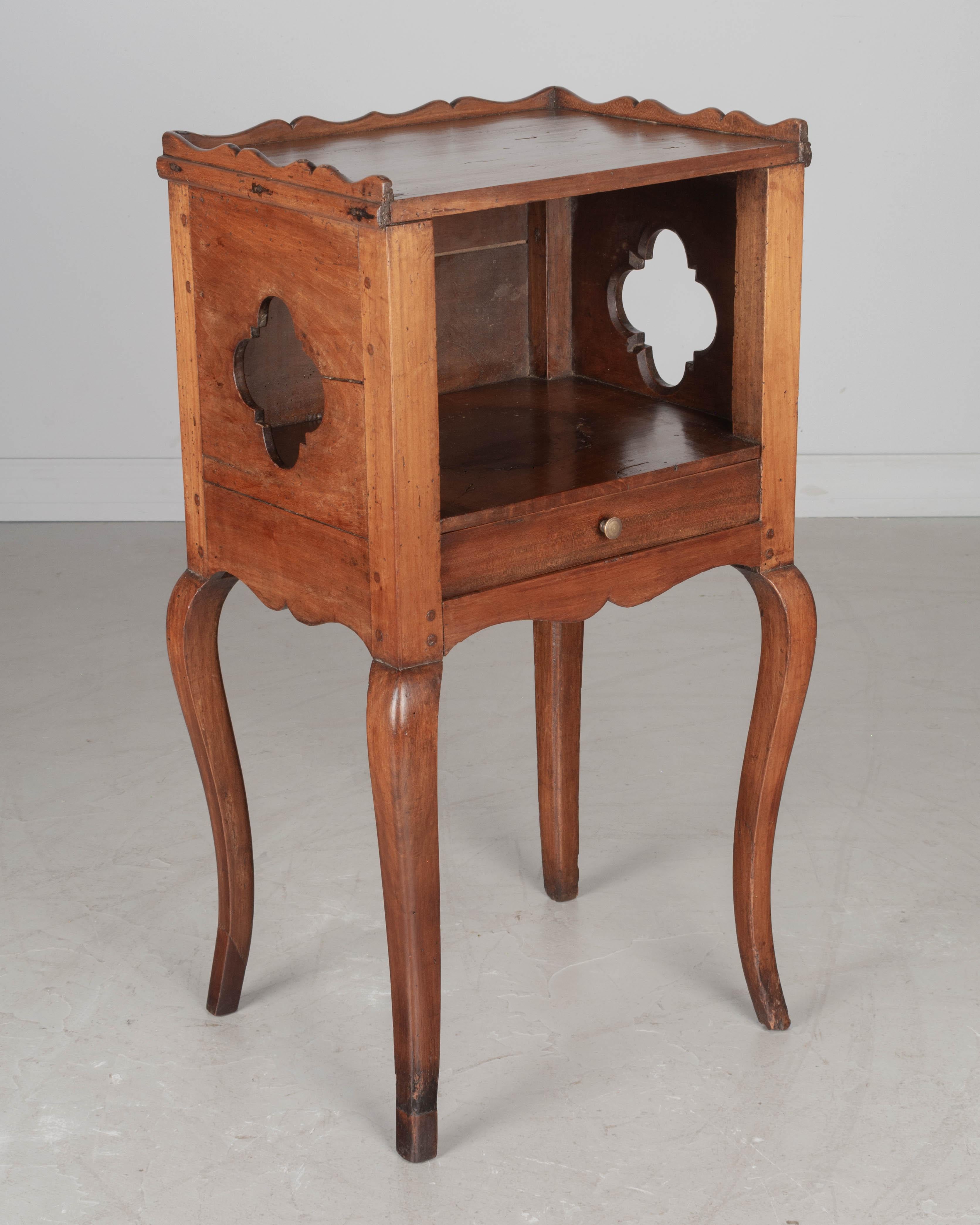19th Century French Country Side Table or Nightstand For Sale at 1stDibs