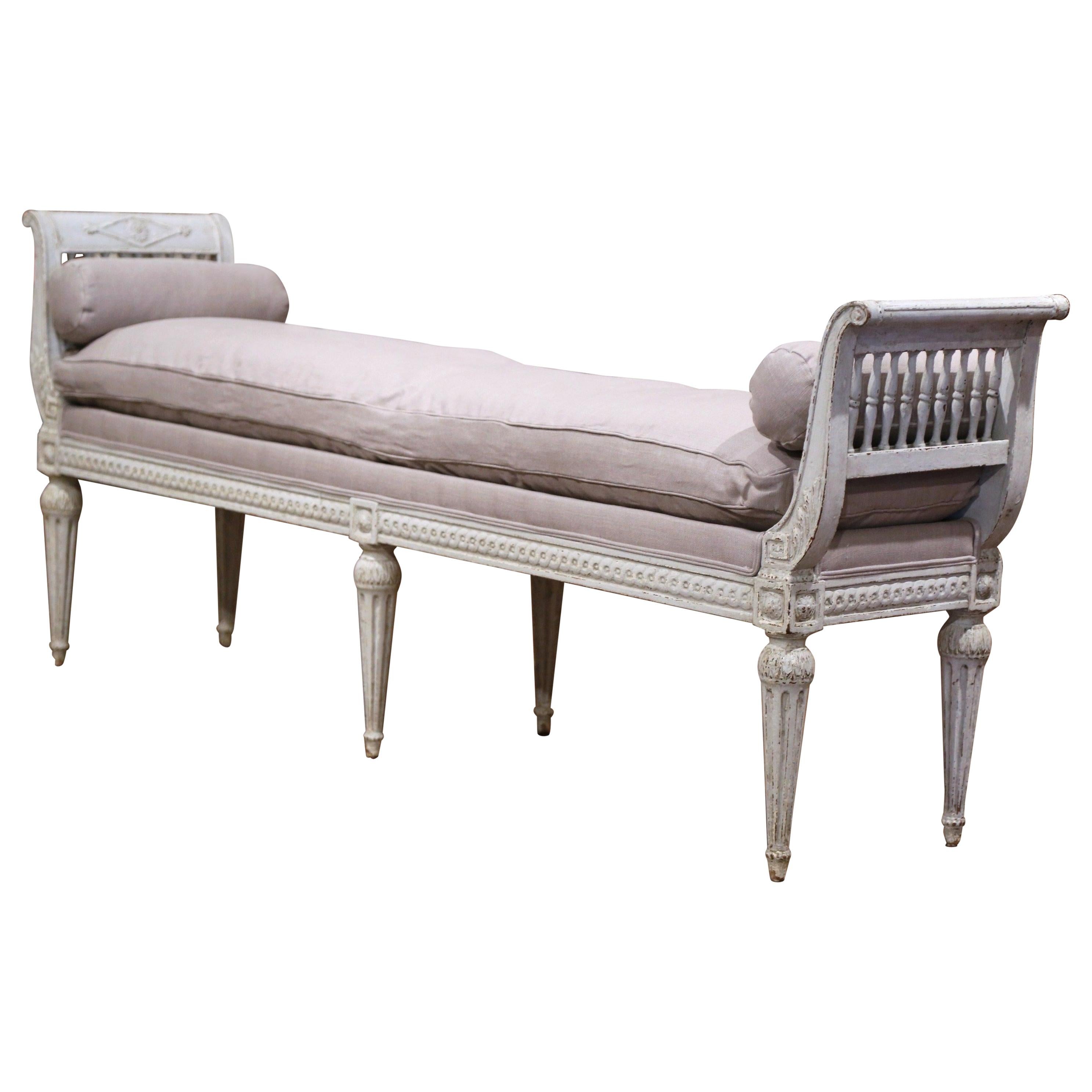 Upholstered High Back Banquette For Sale at 1stdibs