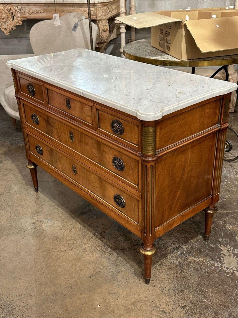19th Century French Directoire Style Mahogany Commode For Sale at 1stDibs