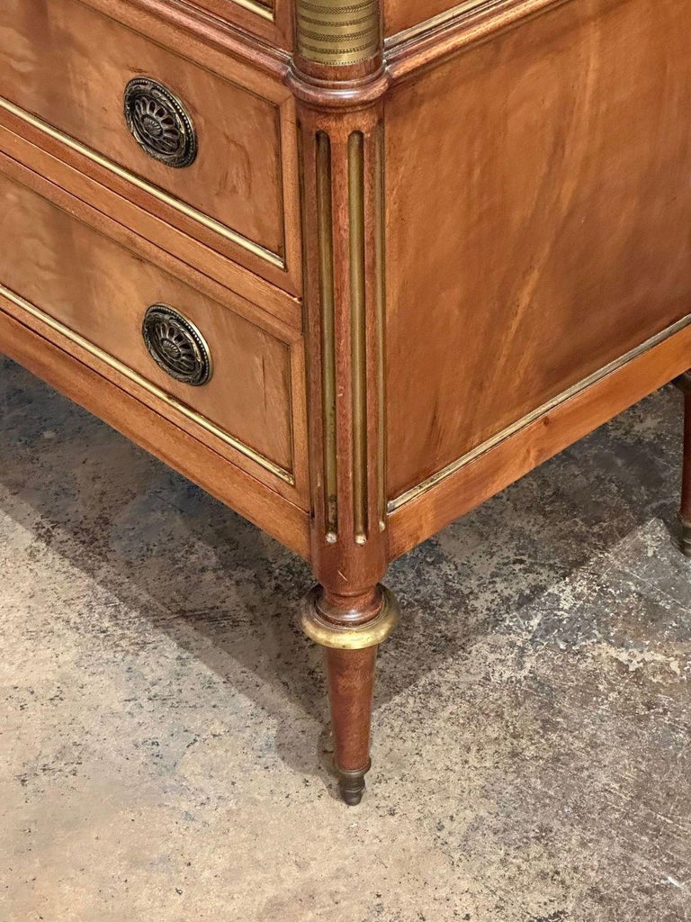 19th Century French Directoire Style Mahogany Commode For Sale at 1stDibs