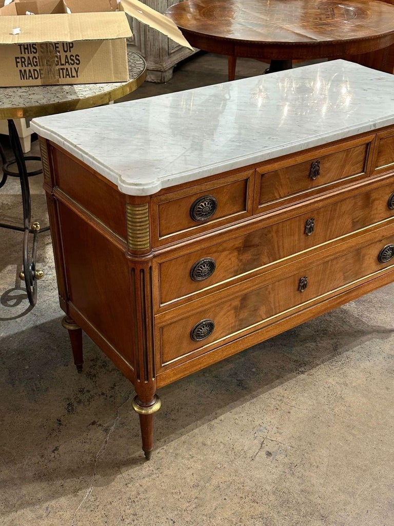 19th Century French Directoire Style Mahogany Commode For Sale at 1stDibs