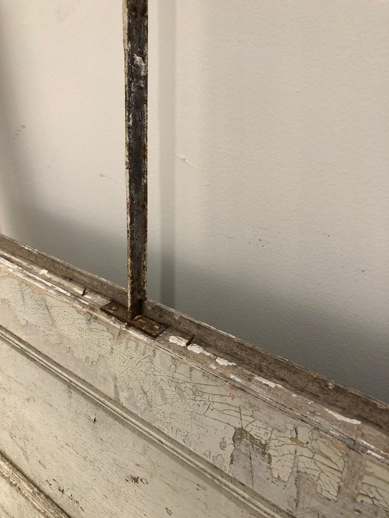 19th Century French Distressed Painted Door For Sale at 1stDibs