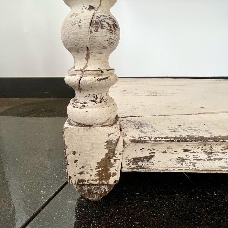 19th Century French Drapery Painted Table For Sale at 1stDibs