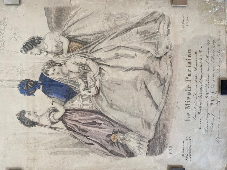 19th Century French Drawings, Set of Three For Sale at 1stDibs