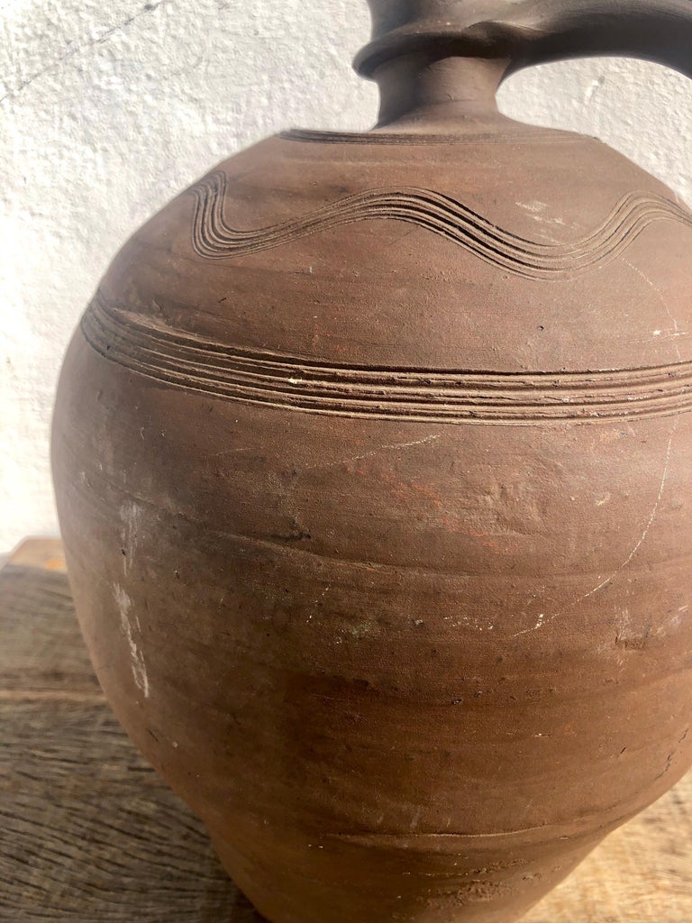 19th Century French Earthenware Pot, Antique European Pottery For Sale ...