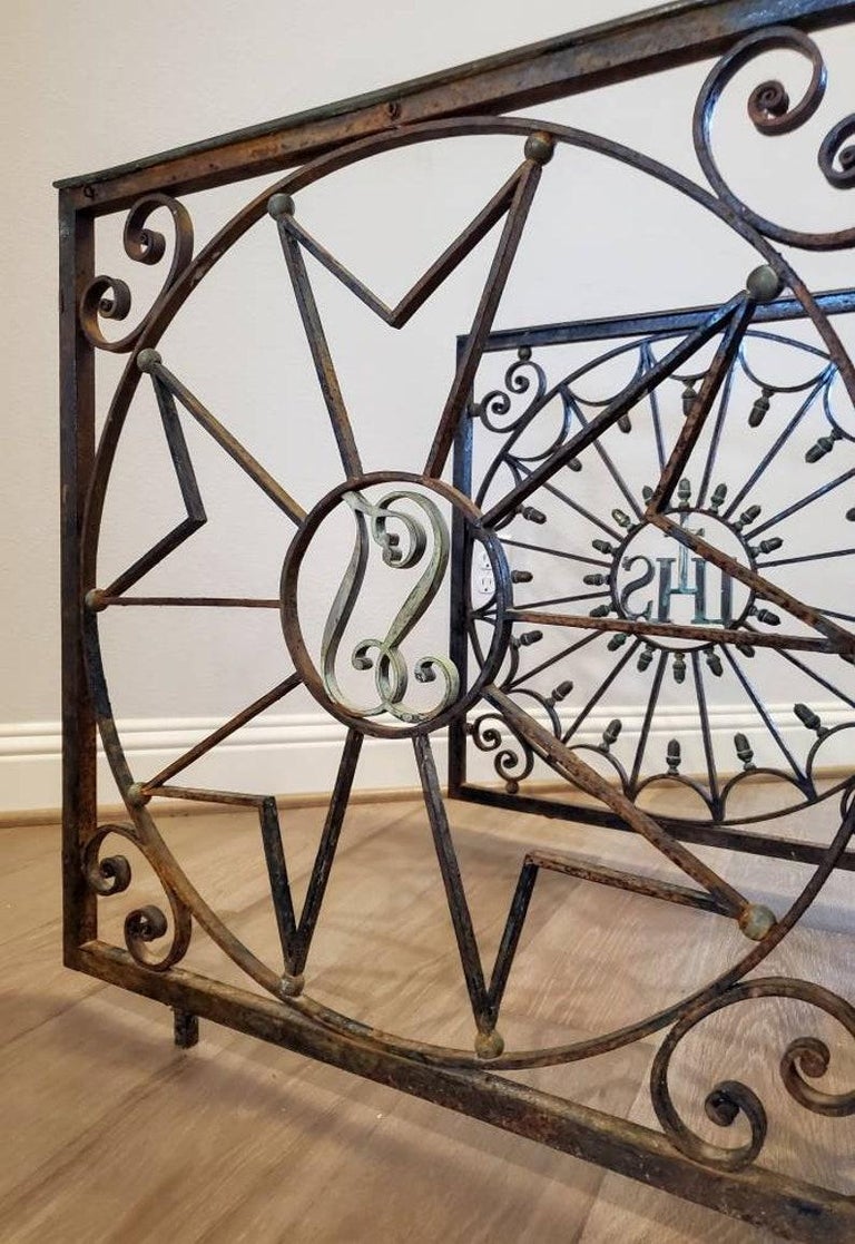 19th Century French Ecclesiastical Iron and Bronze Altar Rail For Sale ...