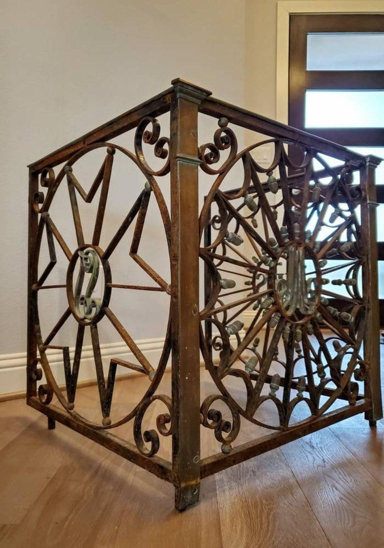 19th Century French Ecclesiastical Iron and Bronze Altar Rail For Sale ...
