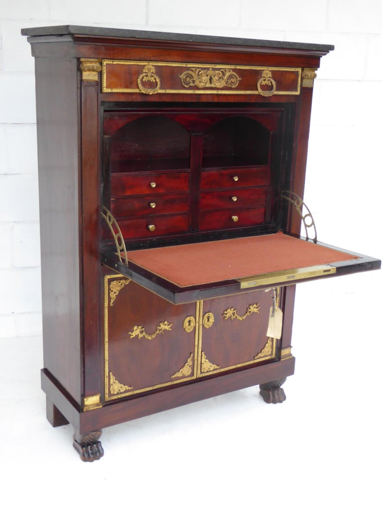 19th Century French Empire Escritoire For Sale at 1stDibs