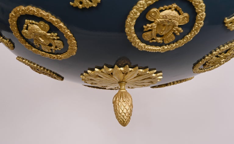 19th Century French Empire Style Light Chandelier For Sale at 1stDibs