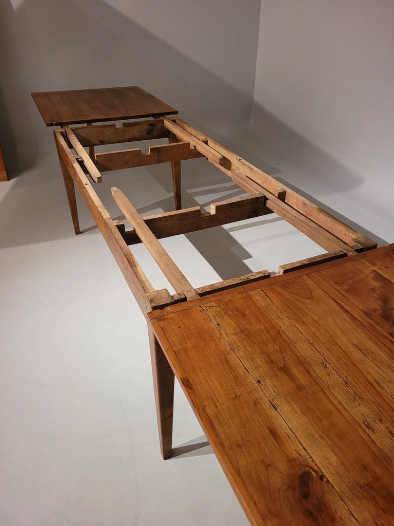 19th Century French Farmhouse Table, Cherry, Oak, For 12 Persons For ...