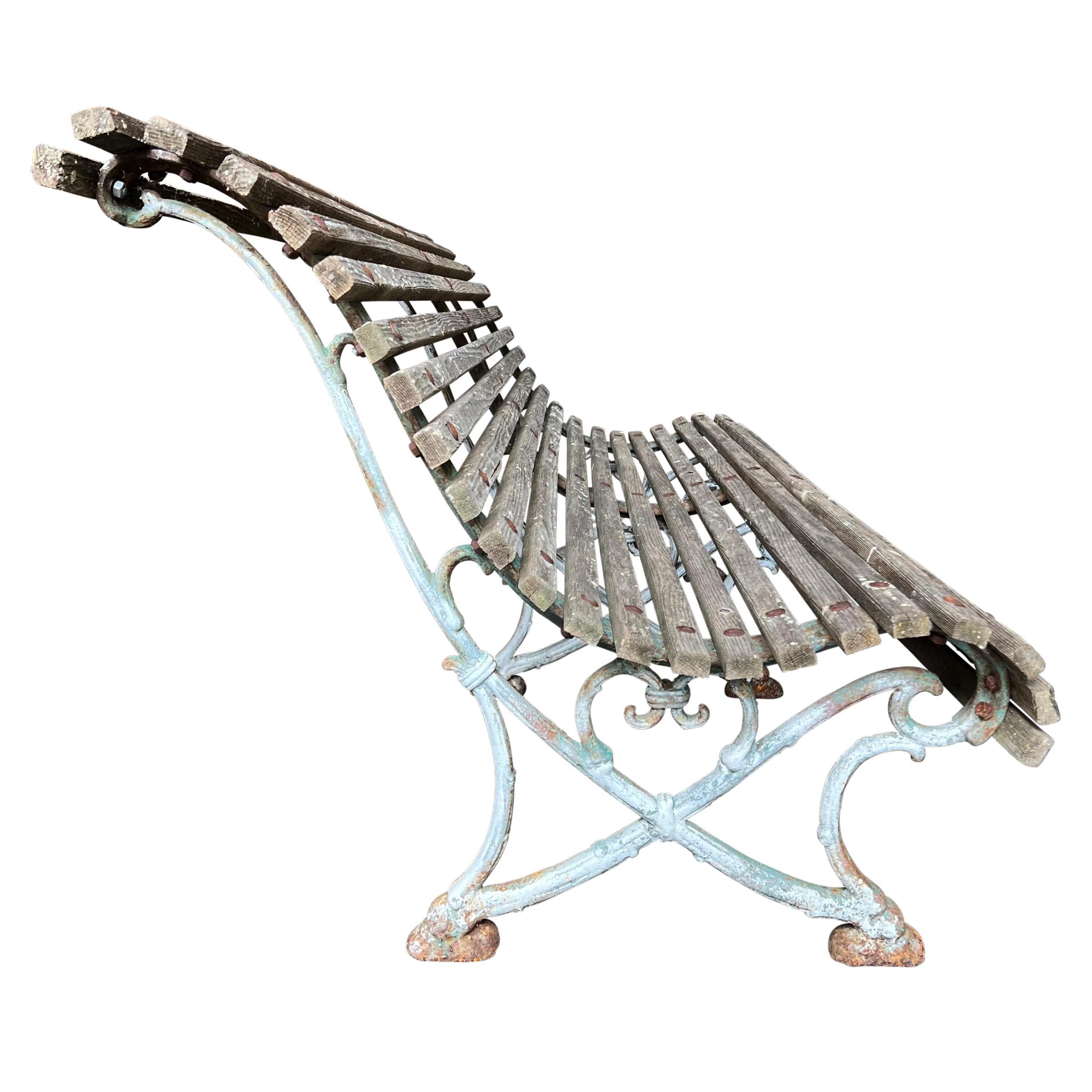 19th Century French Garden Bench at 1stDibs