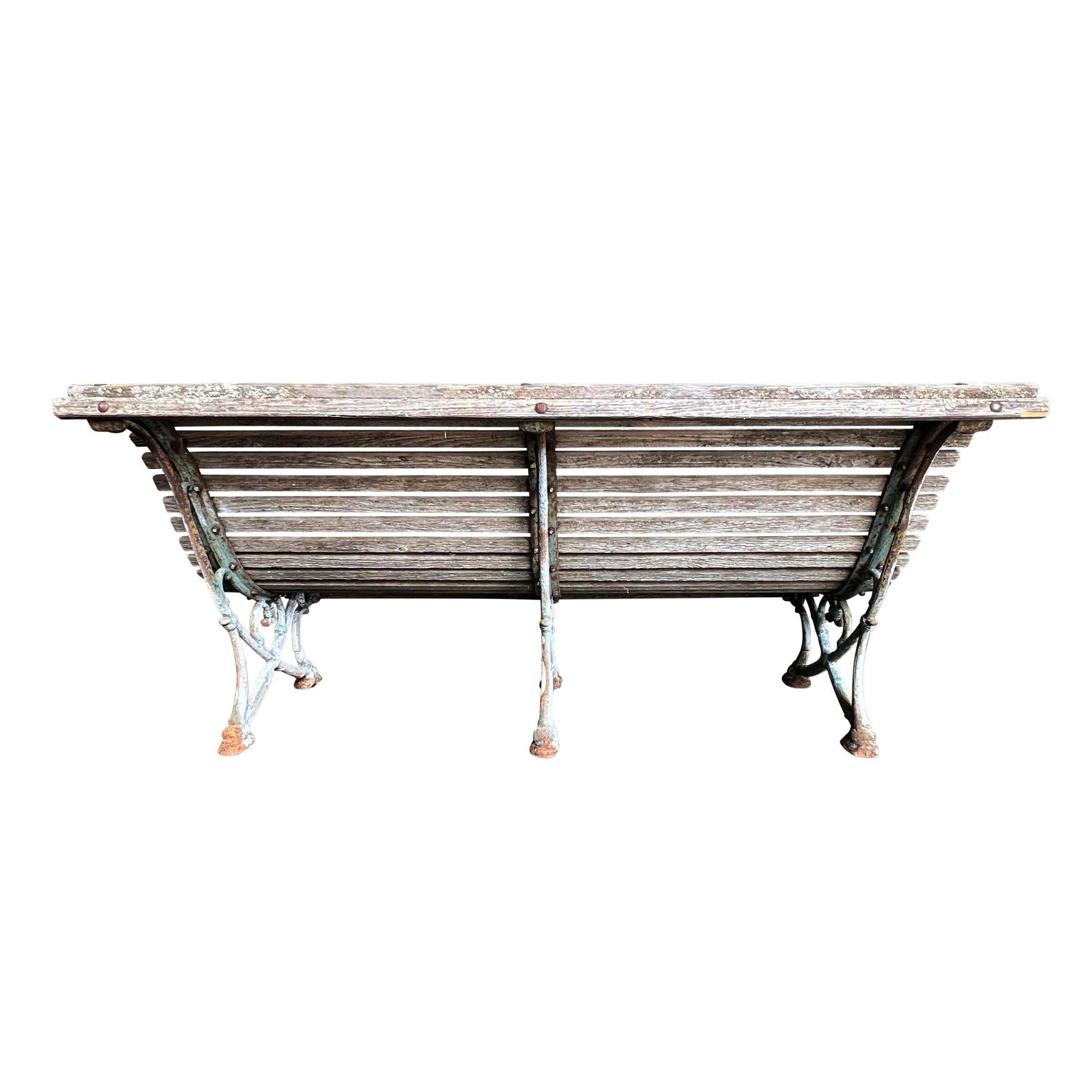 19th Century French Garden Bench at 1stDibs