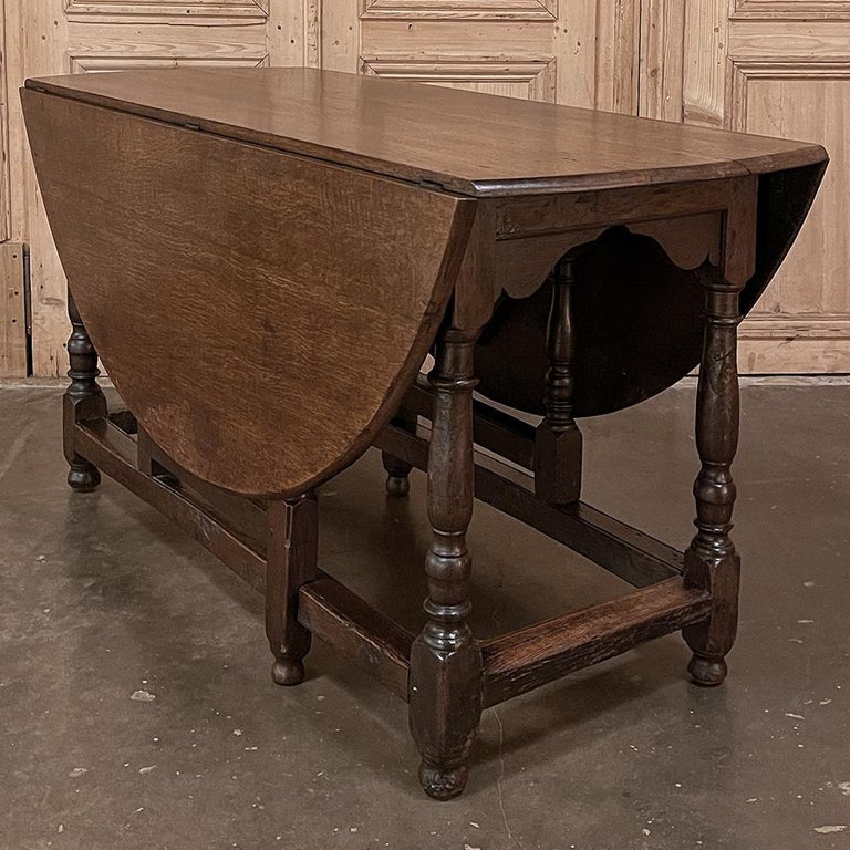 19th Century French Gate Leg Drop Leaf Dining Table ~ Sofa Table For ...