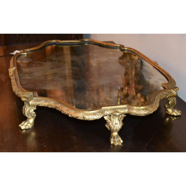 19th Century French Gilt Bronze Plateau at 1stDibs