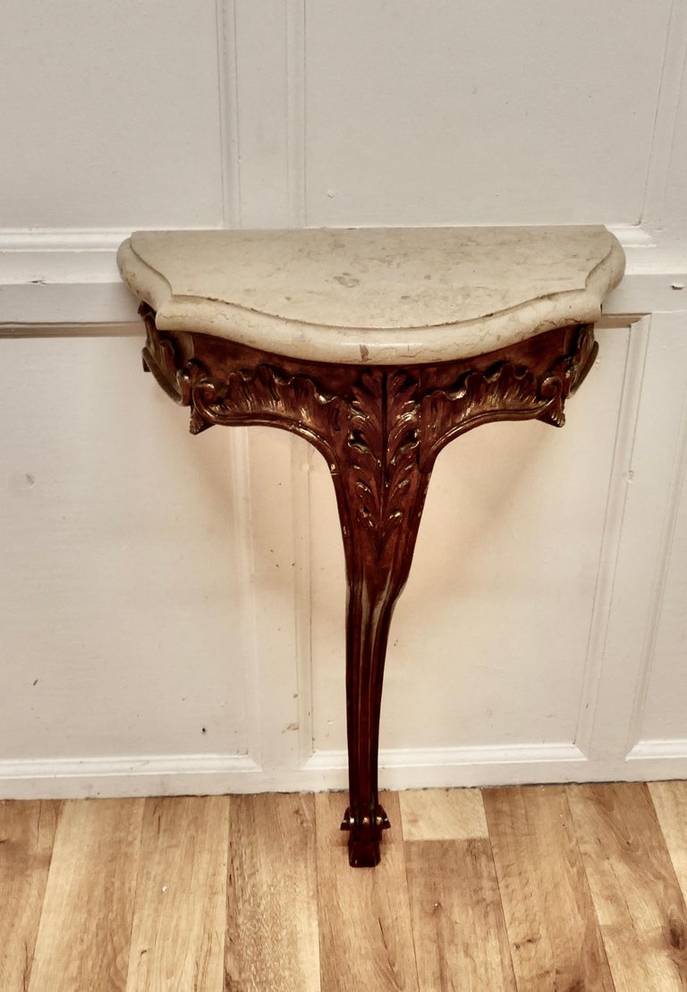 19th Century French Gilt Console or Pier Table at 1stDibs