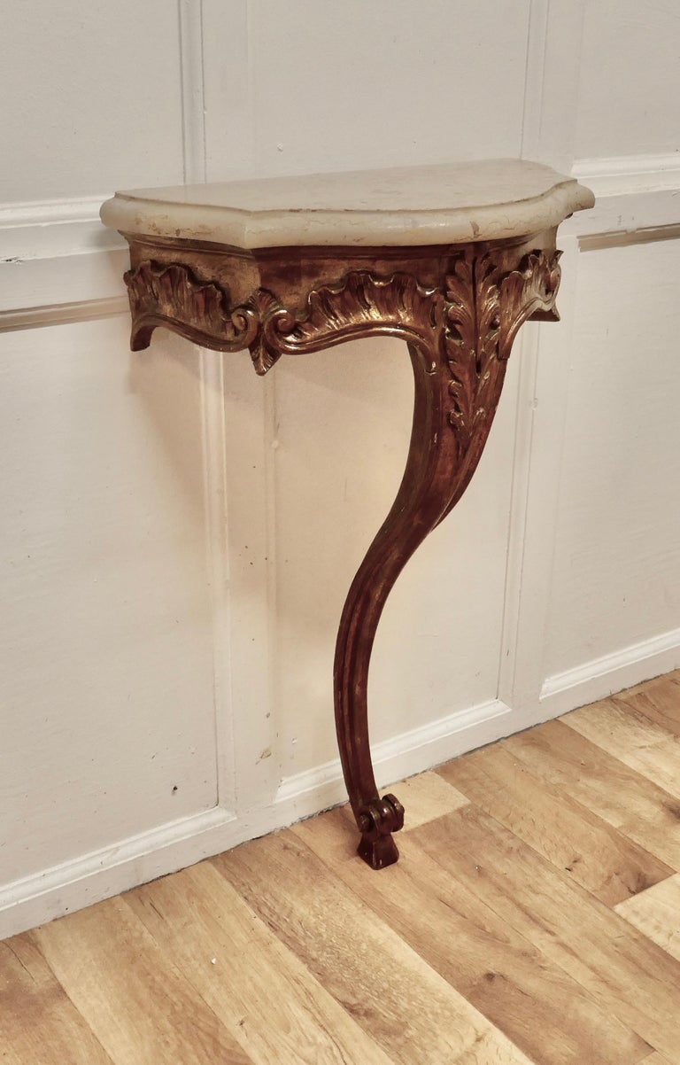 19th Century French Gilt Console or Pier Table at 1stDibs
