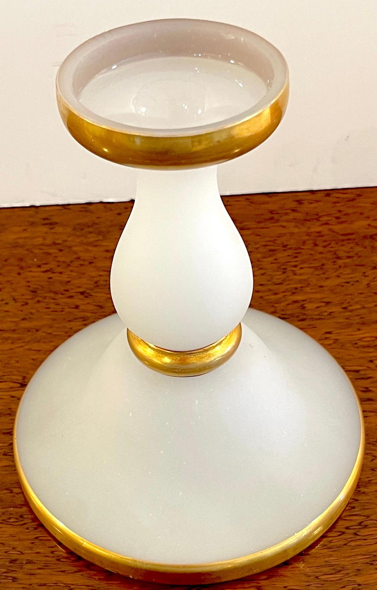 19th Century French Gilt White Opaline Compote / Tazza For Sale at 1stDibs