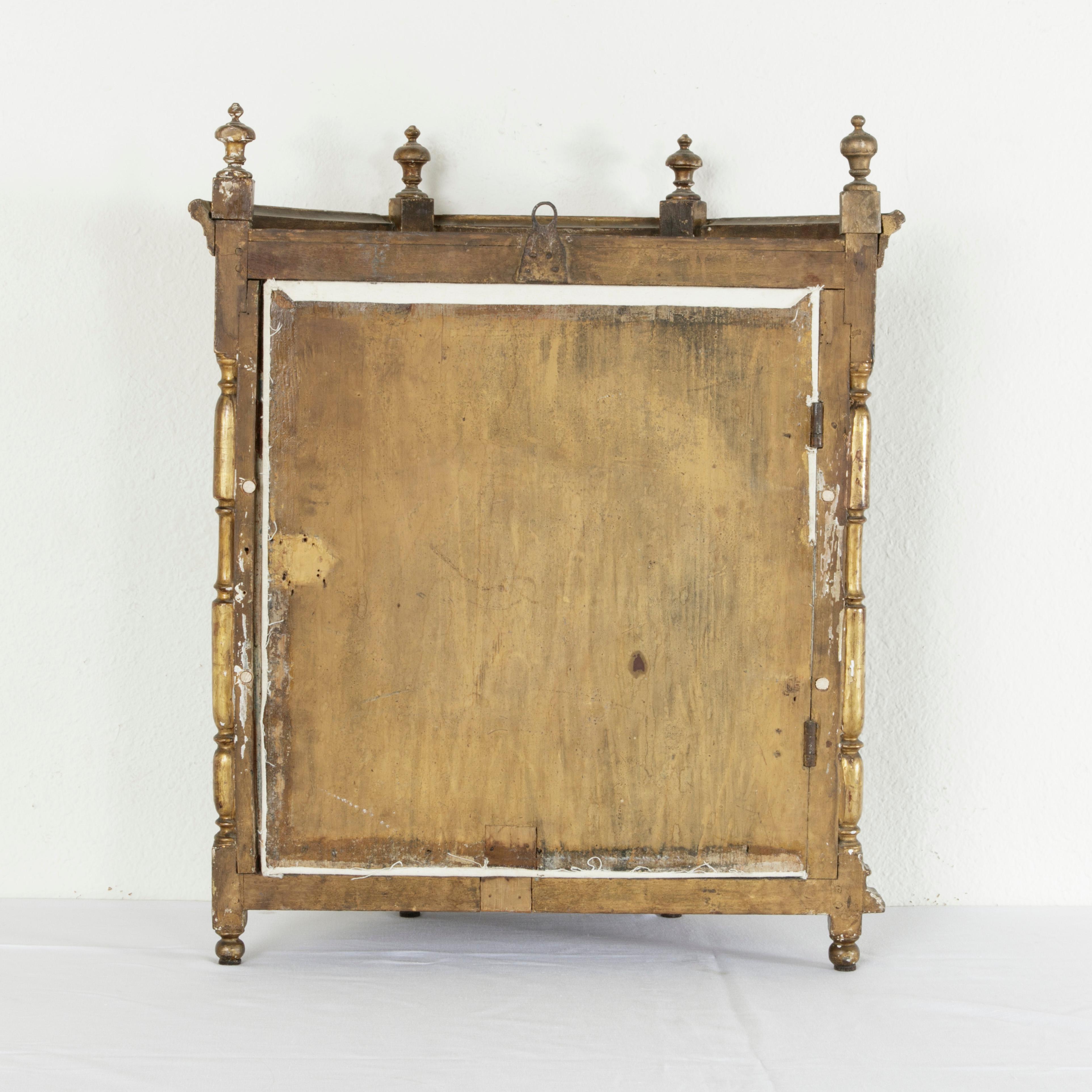 19th Century French Giltwood Tabletop Vitrine, Niche or Display Case at ...